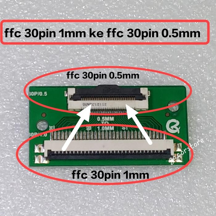 Jual sambungan converter adapter 30 pin hd ffc pfc ke 30pin hd kecil ...