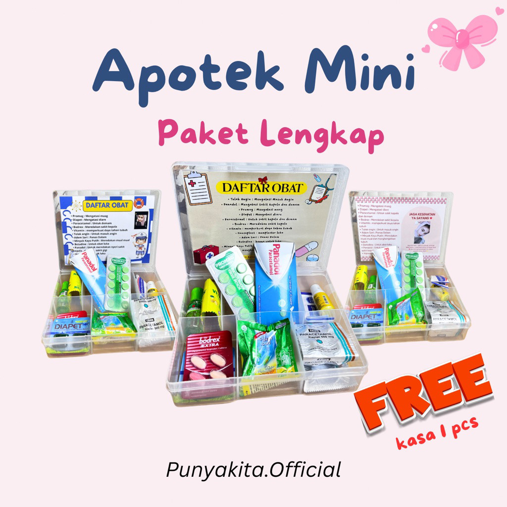 Jual apotik mini plus obat paket lengkap gift ayang punyakita | Shopee ...