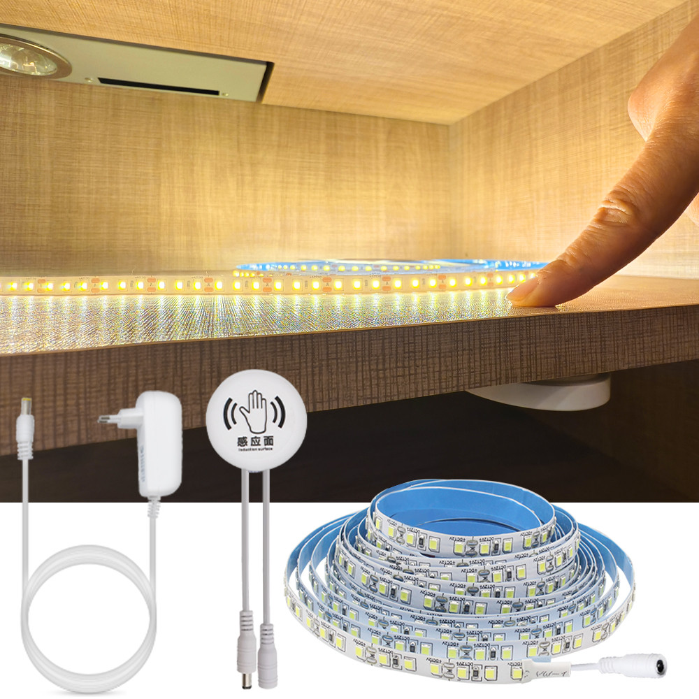 Jual NEW Penetrable Wood Touch Sensor Led Strip Light Dimmable 1M 2M 3M ...