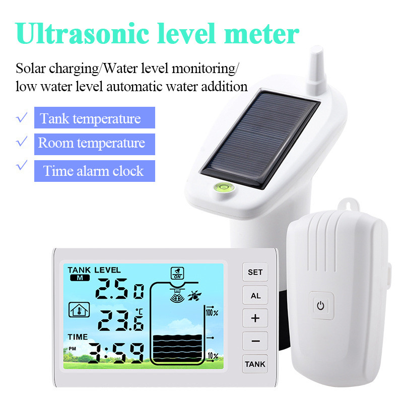 Jual NEW TS-FT001 Ultrasonic Level Gauge Water Liquid Tank Depth ...