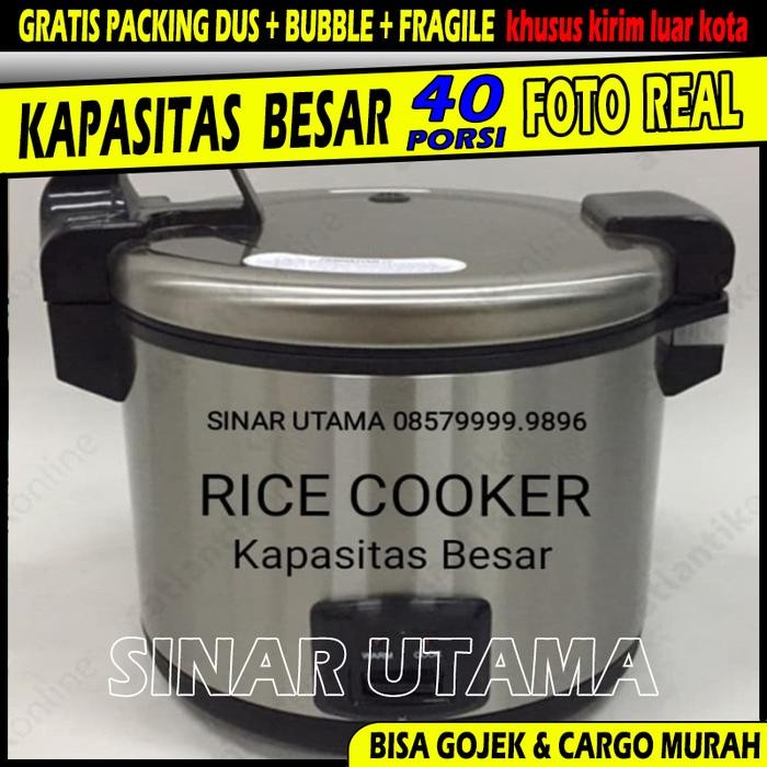 Jual MAGIC COM JUMBO 40 PORSI 20 LITER Besar Rice Cooker JAR Nasi ...