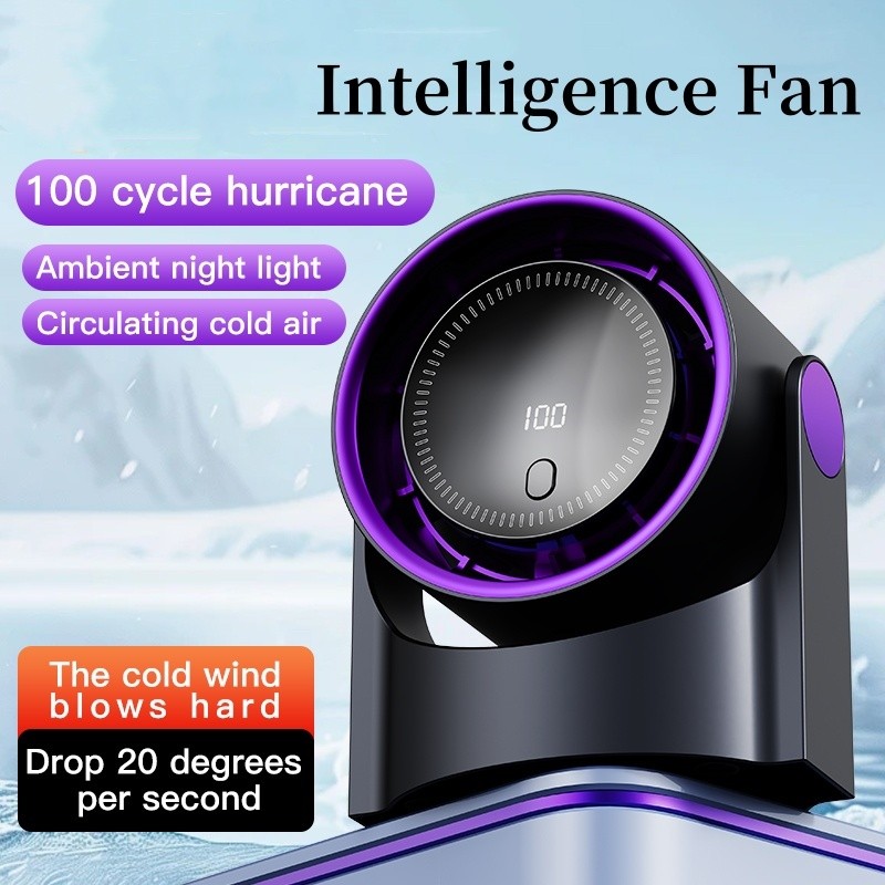 Jual Smart Electric Fan 100 Speed Bladeless Fan Usb Charging Desktop ...