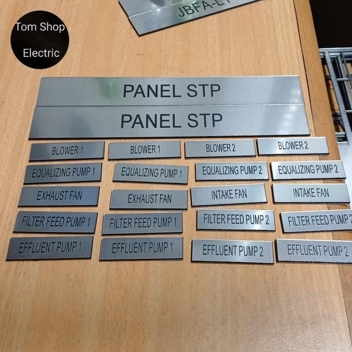 Jual Name Plate Panel / Name Plate Box Panel Listrik / Name Plate Box ...