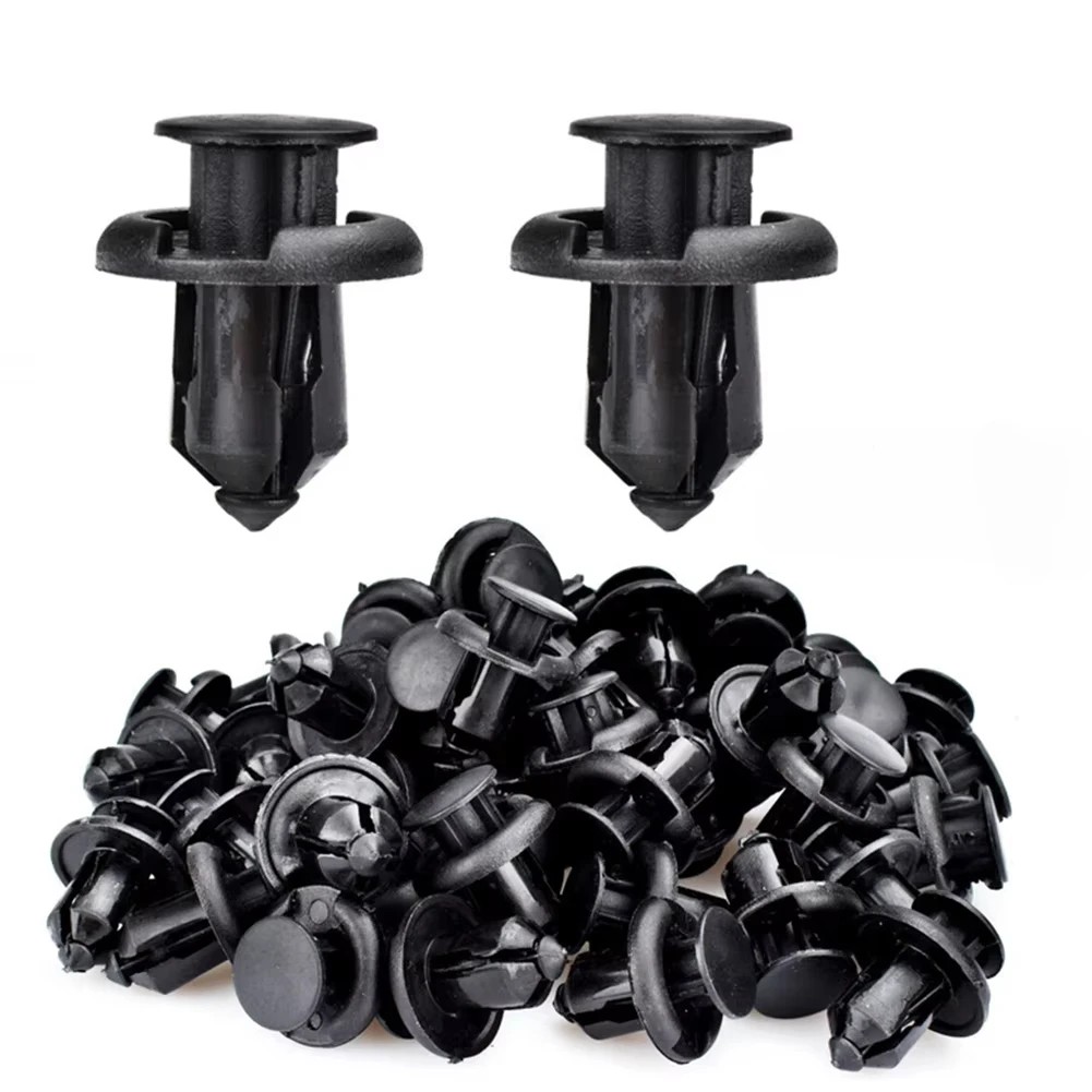 Jual 100Pcs Car Bumper Clip For 10Mm Hole Plastic Nylon Rivet Fastener ...