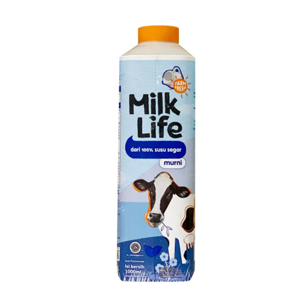 Jual MILKLIFE FRESH MILK PURE 1 LITER | Shopee Indonesia
