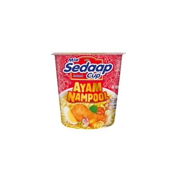 Jual SEDAAP MIE INSTANT CUP AYAM NAMPOOL 75G | Shopee Indonesia