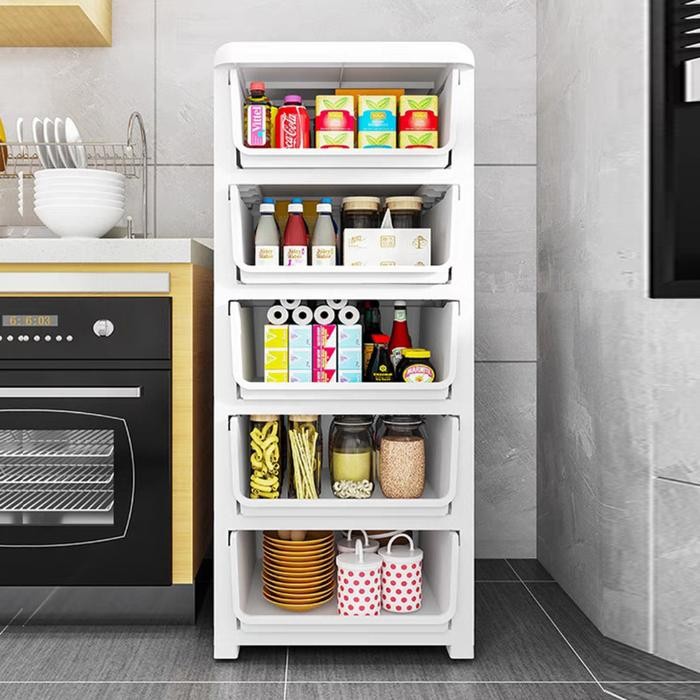 Jual LEMARI LACI PAKAIAN SUSUN PLASTIK RODA LOKER PLASTIK LEMARI BAYI ...