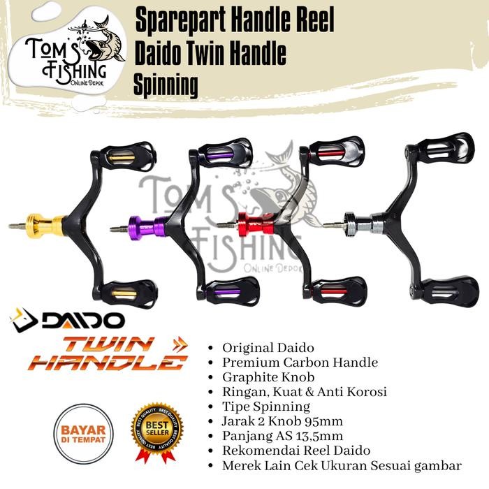Jual Sparepart Reel DSP DAIDO TWIN HANDLE Spinning Double Knob Power ...