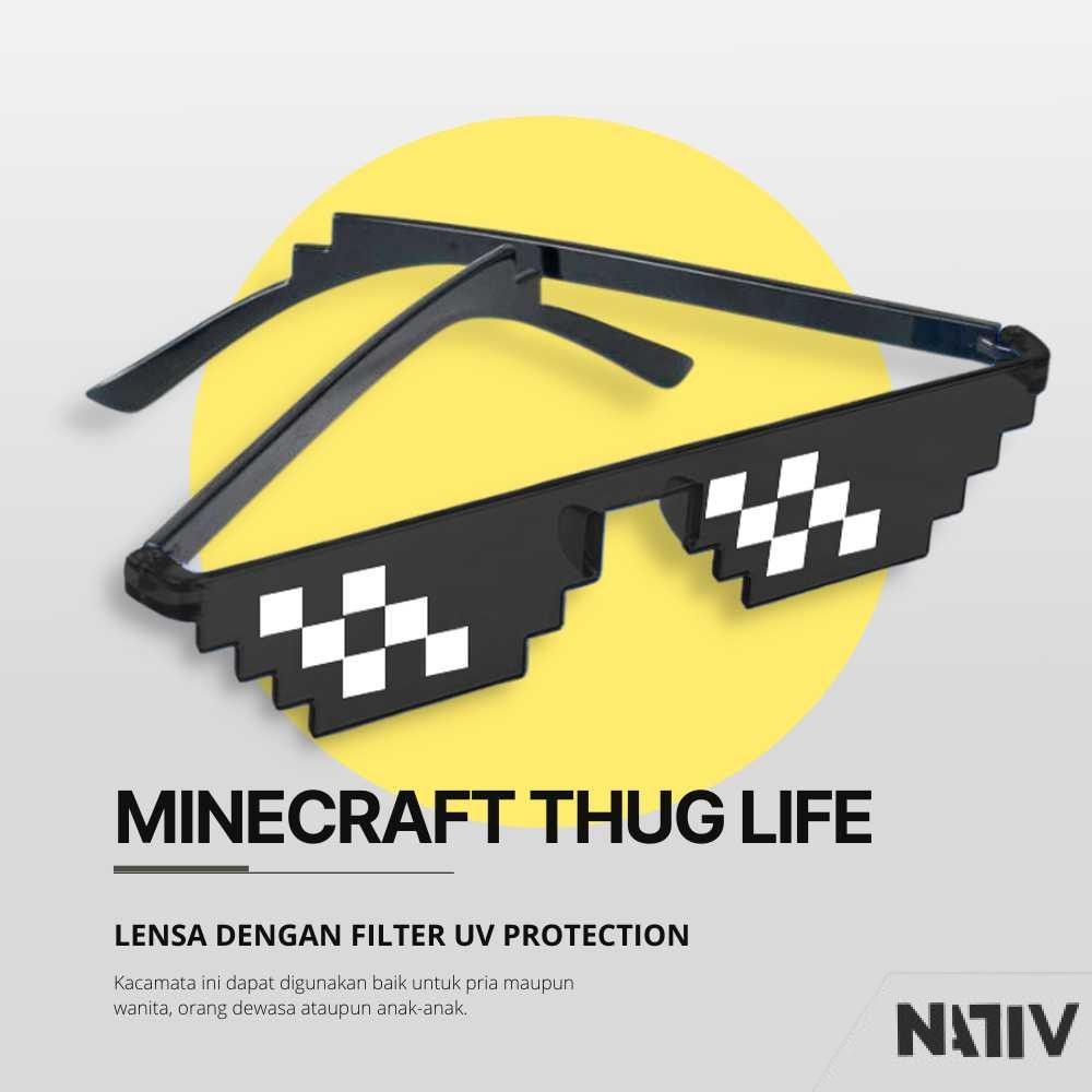 Jual Sozzy Kacamata Model Pixel Minecraft Mosaics Thug Life - W0124 ...