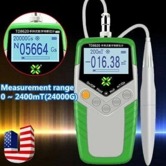 Jual PREMIUM Gauss Tesla Meter TD8620 Magnet Tester GaussMeter TD ...