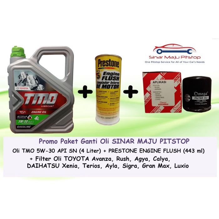 Jual Paket Ganti Oli Toyota Avanza - Tmo 5W-30 & Filter Oli & Engine ...