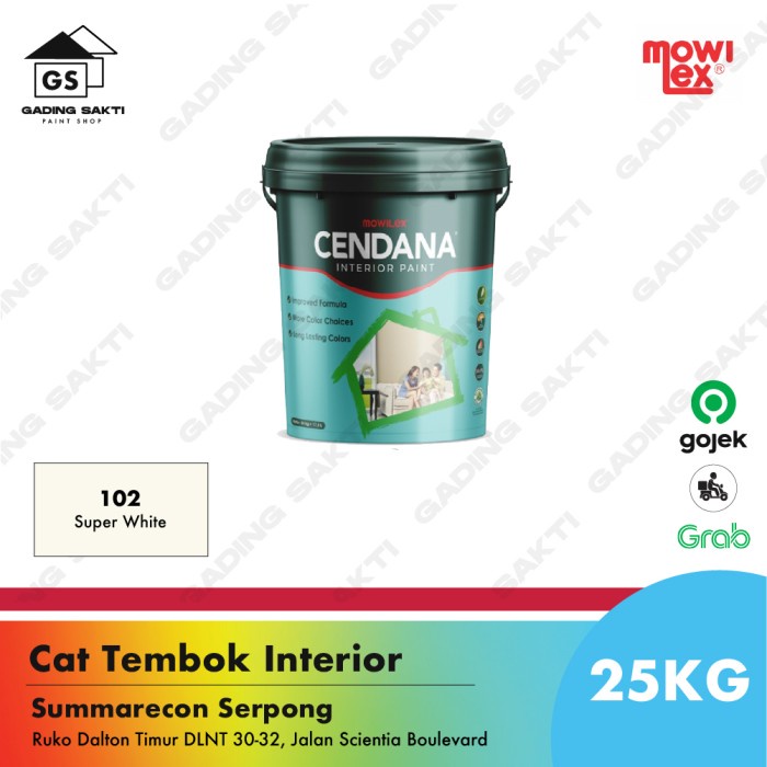 Jual Mowilex Cendana 102 Super White Ready Mix Pail 25Kg | Shopee Indonesia