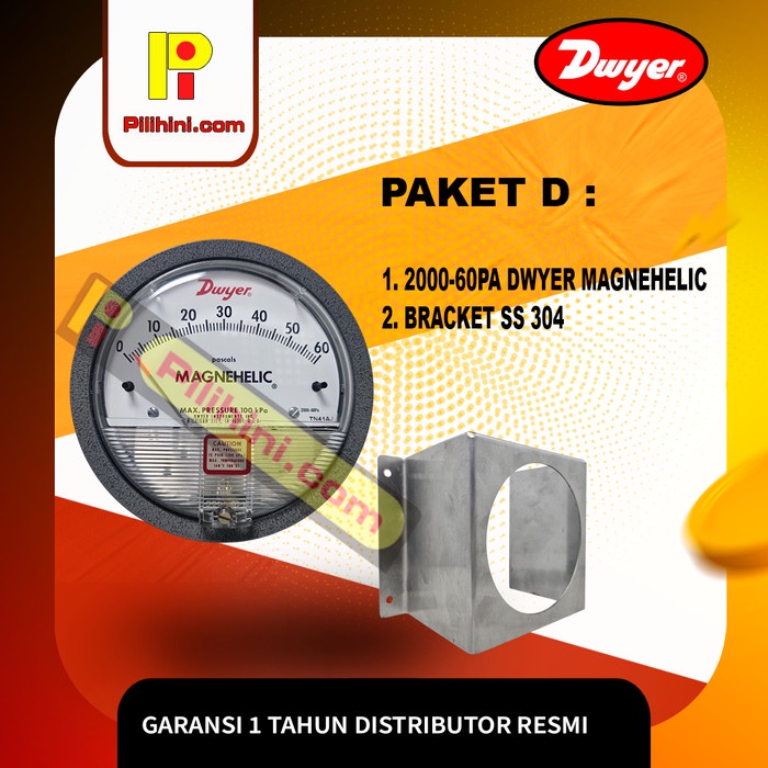 Jual Paket D Dwyer Magnehelic 0 60 Ruang Isolasi (2000-60 Pa) | Shopee Indonesia