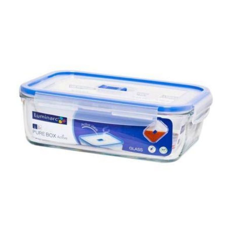 Jual Kotak Kaca 1970ml Luminarc Food Container Rectangular Flat Rim ...