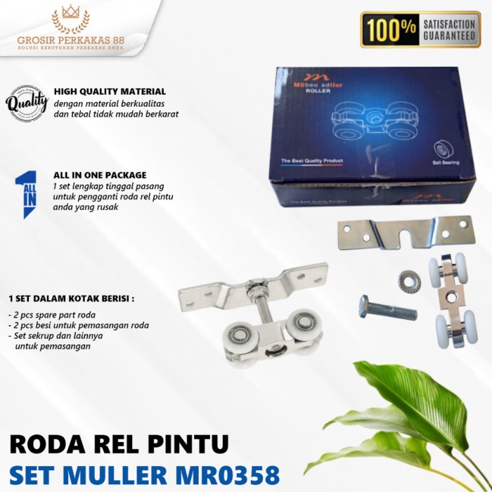 Jual Flashshow Roda Rel Pintu Set Muller Geser Sliding Door Rumah Kayu ...