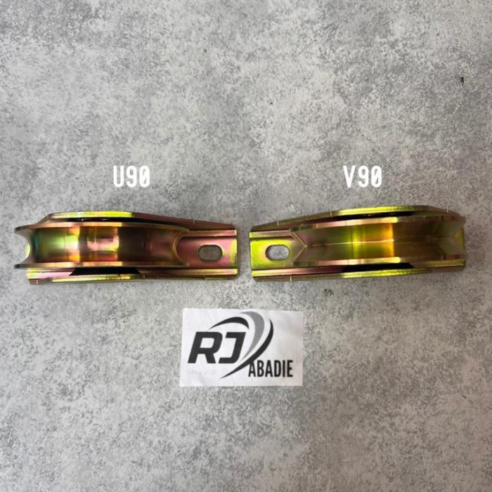 Jual Flashshow Roda Rel Pagar Bubut Besi AS Bearing Galvanized Sliding ...