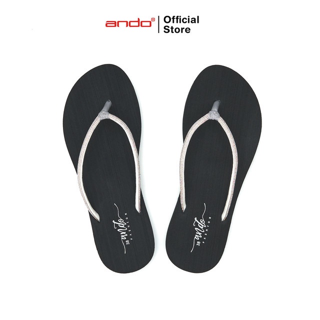 Jual Ando Official Sandal Jepit Nice Crystal 01 Wanita Dewasa - Perak ...