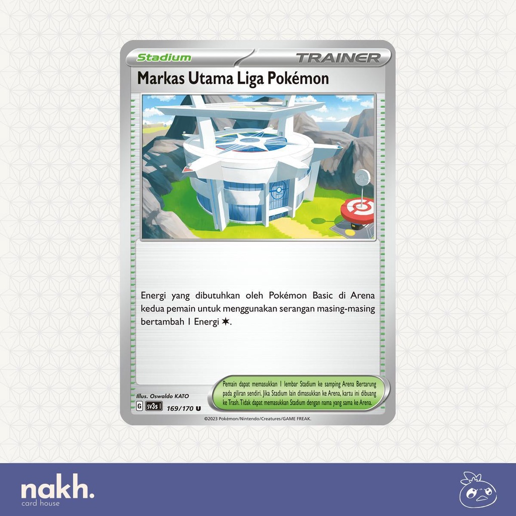 Jual Kartu Pokemon TCG Indonesia Kilau Hitam sv3s 169/170 Markas Utama Liga Pokemon | Shopee ...
