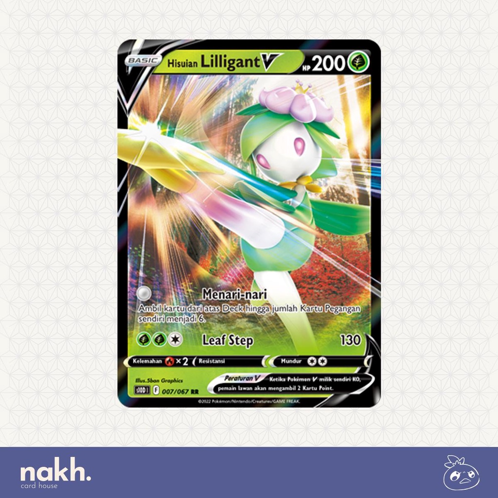 Jual Kartu Pokemon TCG Indonesia Pengamat Waktu s10d 007/067 Hisuian Lilligant V | Shopee Indonesia