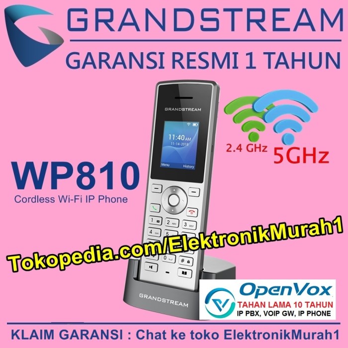 Jual Cordless WIFI IP Phone Grandstream WP810 | Shopee Indonesia