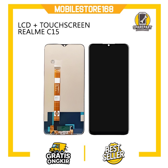 Jual LCD+TOUCHSCREEN REALME C15 RMX 2195 ORIGINAL | Shopee Indonesia