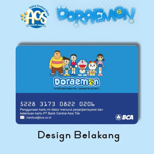 Jual E-Toll Custom Doraemon Untuk Naik Mrt Dan Transportasi Umum Lain Dan Sebagai Alat ...
