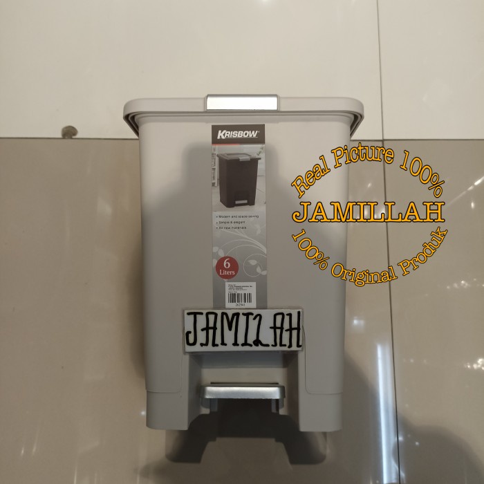 Jual Krisbow Tempat Sampah Injak 6 Liter Pedal Bin 6 Liter New | Shopee Indonesia
