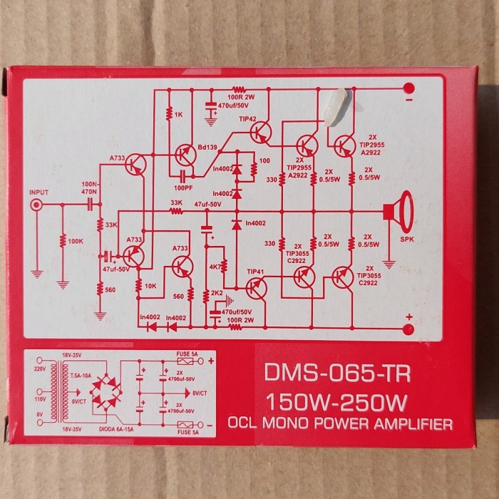 Jual kit pcb modul driver power ampli amplifier mono 150w 200w 150 200 ...