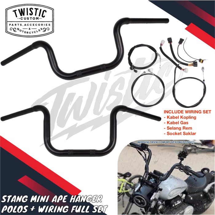 Jual Stang Mini Ape Hanger Polos PnP Motor Keeway Benda V252 V 252 C ...