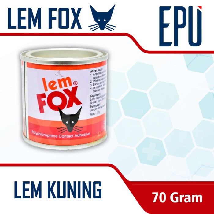 Jual Lem Fox Lem Kuning Perekat Lem Kayu Adhesive Lem Serbaguna 70 Gram | Shopee Indonesia