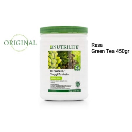 Jual Nutrilite Hi Protein Green Tea 450 gr Amway Original exp 2026 ...