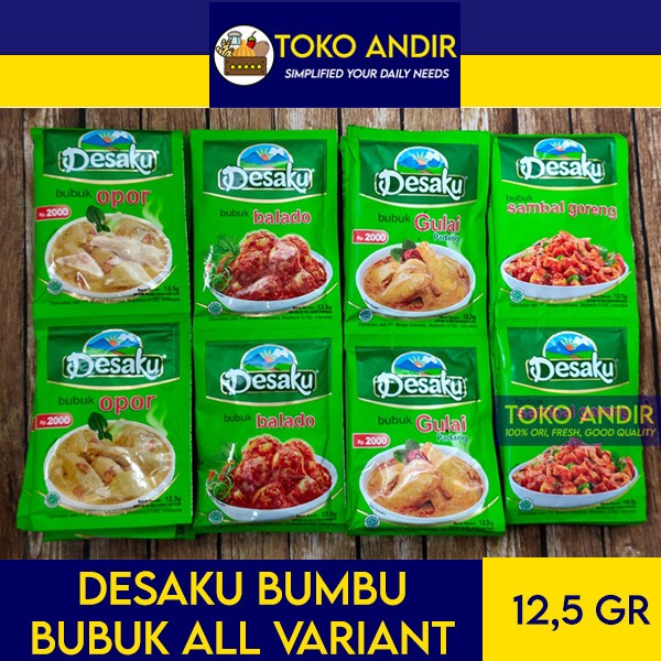 Jual TERLENGKAP Desaku Bumbu Bubuk All Rasa (Balado/Gulai/Opor/Sambal ...