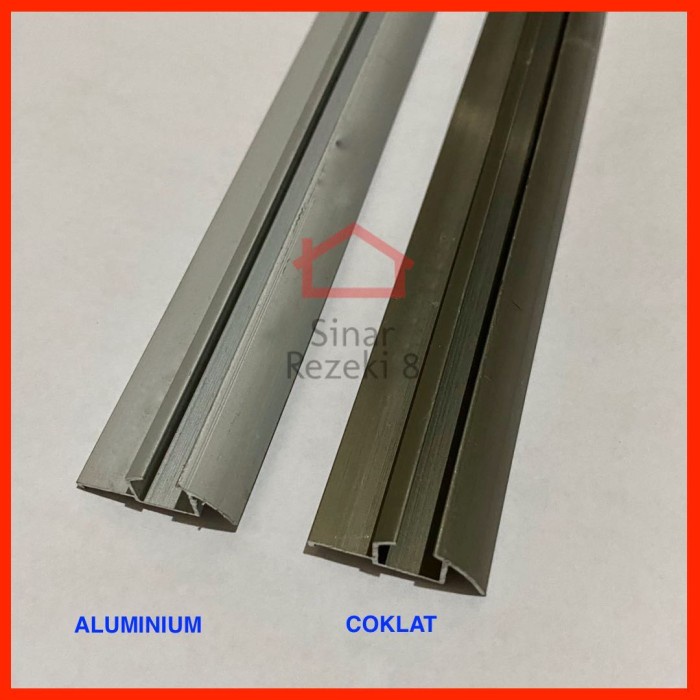 Jual SET 4 Rel Timbul 380 + Roda 380 Pintu Lemari Sliding / Geser 1,5 M X 4 | Shopee Indonesia