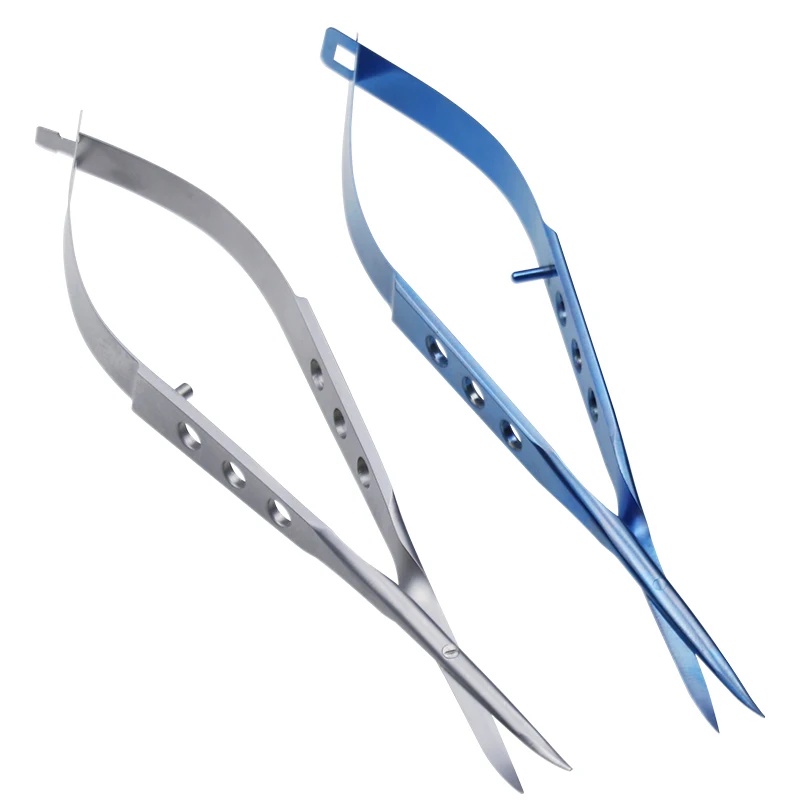 Jual NEW Conjunctival Scissors Blunt Curved Head Eyelid Scissors Micro ...