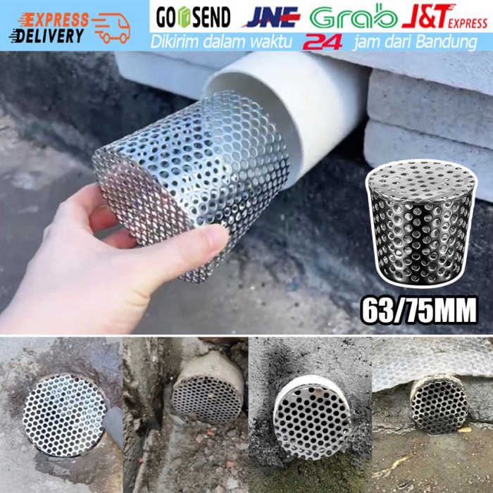 Jual BelanjaQt- Roof Drain Stainless Saringan Talang Air Saringan Got ...