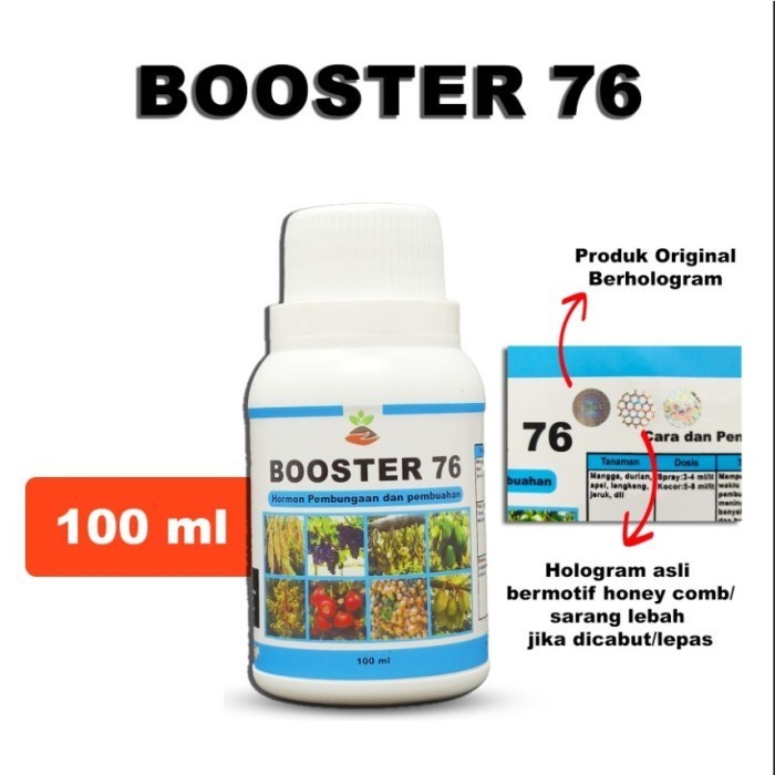 Jual PUPUK BOOSTER 76 ISI 100ML PUPUK ORGANIK PELEBAT DAN PEMBESAR BUAH | Shopee Indonesia