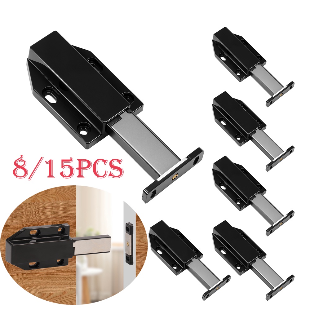 Jual 8/15Pcs New Magnetic Push Latches Push to Open Door Latch Magnetic ...