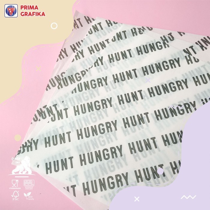 Jual Prima Grafika CUSTOM Kertas Roti 20 x 20 cm 1 Warna Kertas Bungkus ...