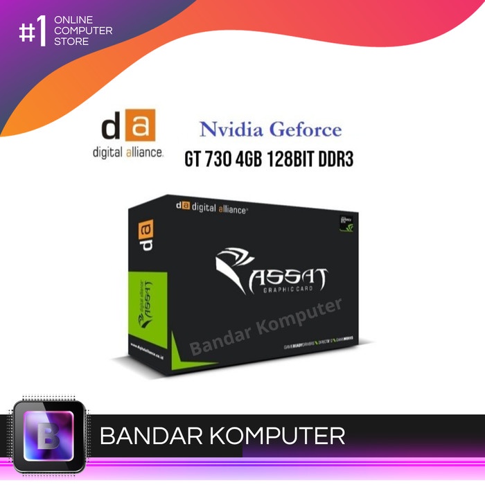 Jual VGA CARD DIGITAL ALLIANCE NVIDIA GEFORCE GT 730 4GB GDDR3 128bit | Shopee Indonesia