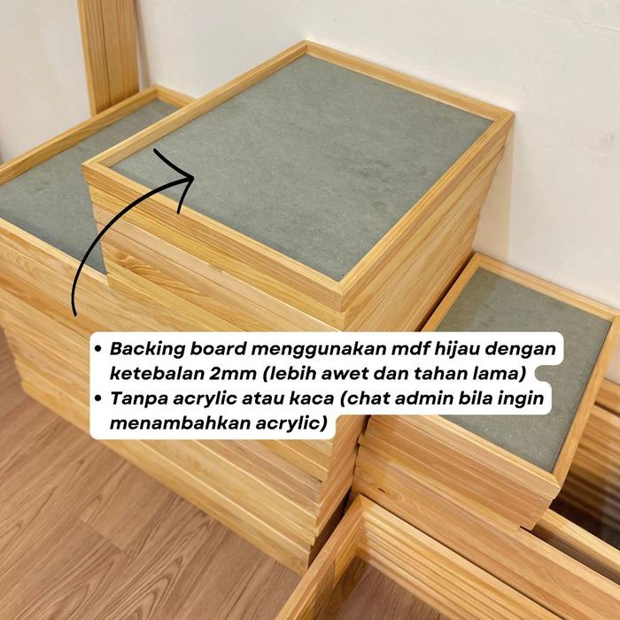 Jual Top Custom Frame / Bingkai Kayu is Tanpa Acrylic/kaca - Bahan ...