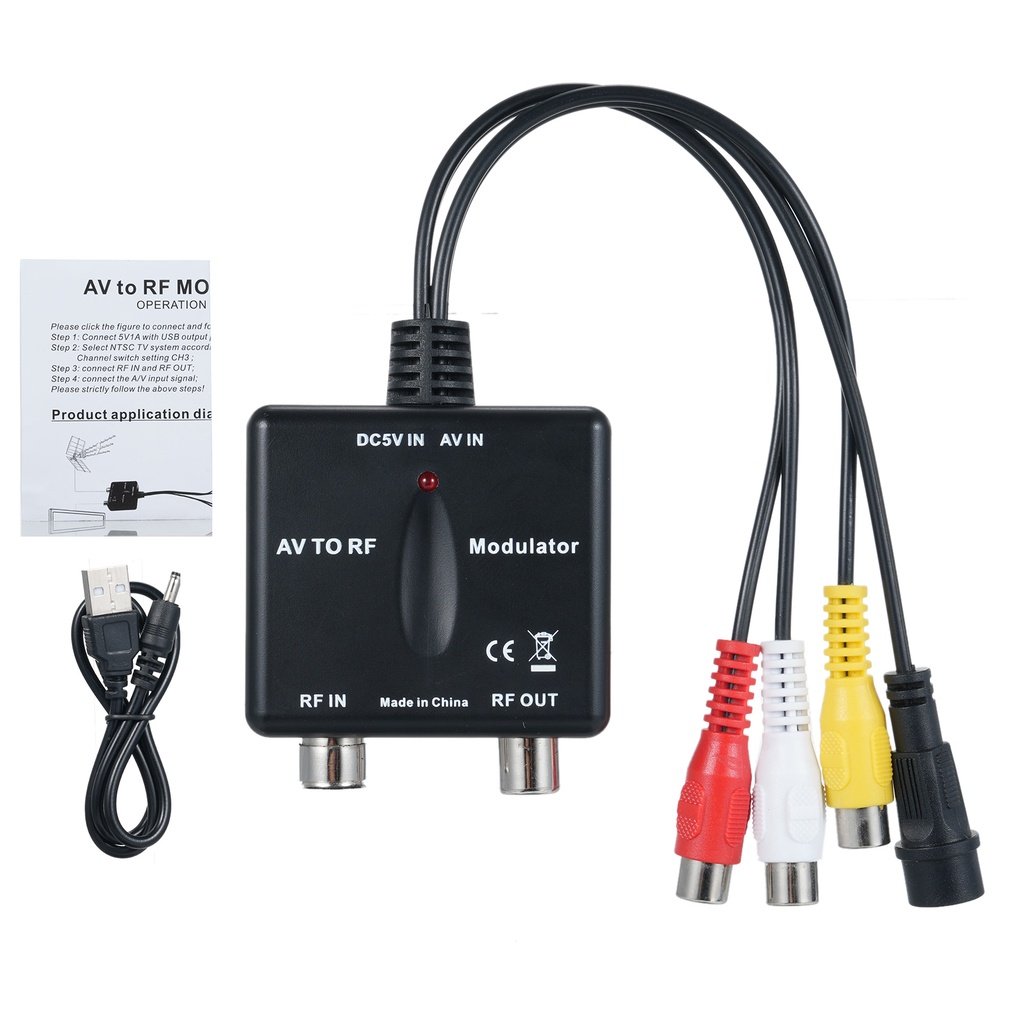Jual RF Modulator AV To RF Modulator Output NTSC CH3 Channels PLL ...