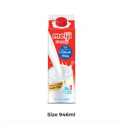 Jual Meiji Deluxe Milk Plain 946 ml - Meiji Pasteurized Fresh Milk ...