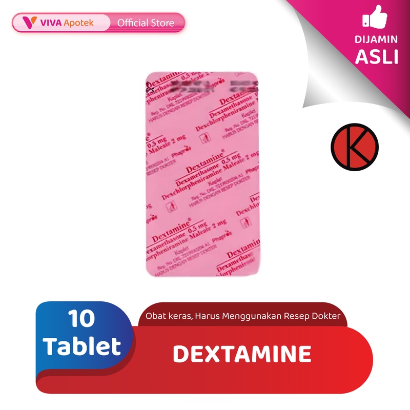 Jual Dextamine / Dexamethasone / Dexchlorpeniramine / Alergi (10 Tablet ...