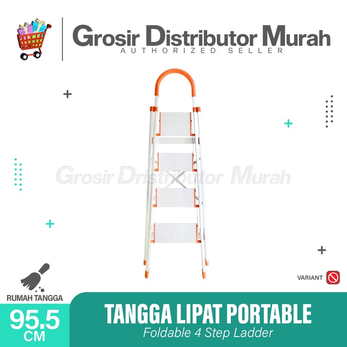 Jual TANGGA LIPAT /TANGGA PORTABLE / TANGGA LIPAT ALUMINIUM - 4 STEP ...