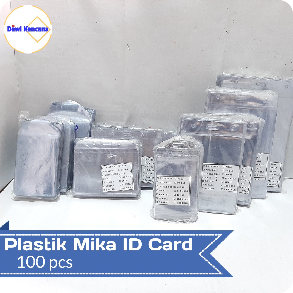 Jual Plastik Mika Name Tag ID Card 100pcs Berbagai Ukuran | Shopee ...