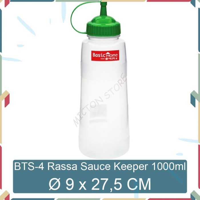 Jual (Good) MICTON Lion Star Basic Home BTS-4 Rassa Sauce Keeper 1000ml Plastik | Shopee Indonesia