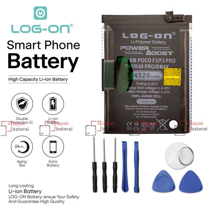 Jual Baterai Log On BM4Y Untuk Poco F3 / F3 Pro / Xiaomi K40 / K40 Pro ...