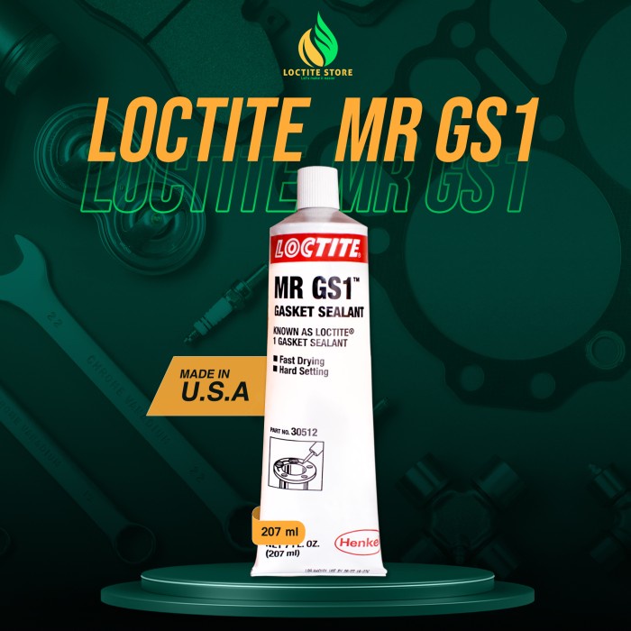 Jual PREMIUM LEM GASKET SEALANT UNTUK PACKING HEAD LOCTITE MR GS1 207ML ...