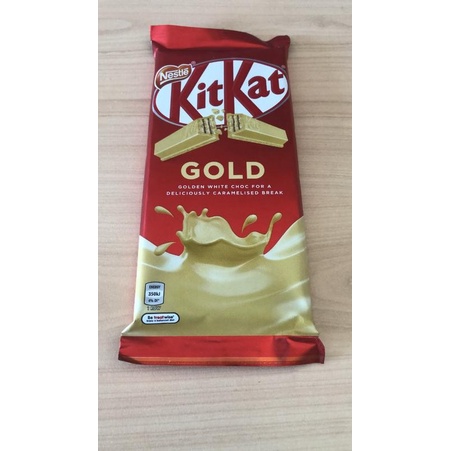 Jual Kitkat Kit Kat Gold Caramelised Chocolate Block 170 Gram | Shopee ...