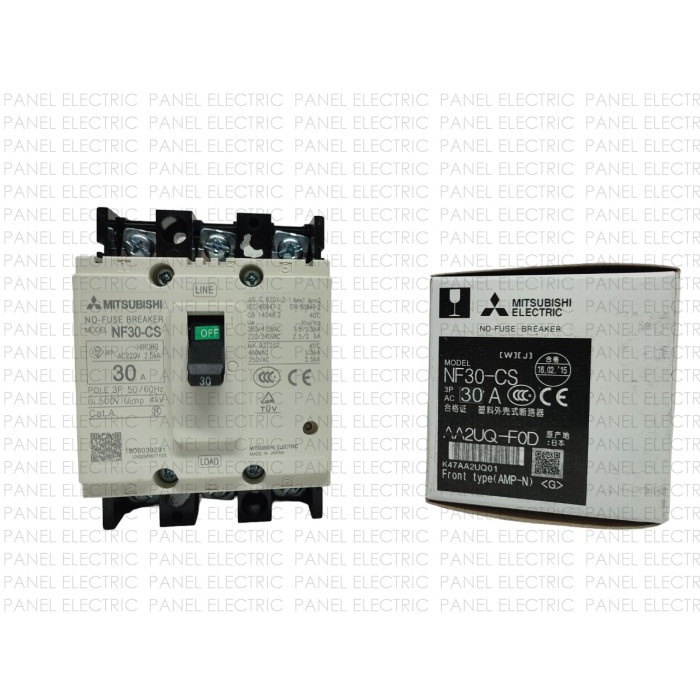 Jual NO FUSE BREAKER NFB MCCB 3P MITSUBISHI NF30-CS 5A/10A/15A/20A/30A | Shopee Indonesia